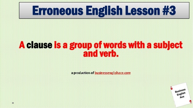Erroneous English - Lesson 3 - That vs. Which