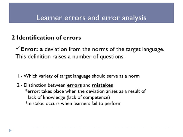 Error. analysis | PPT