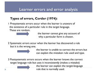 Error. analysis | PPT