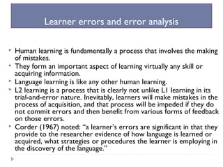 Error. analysis | PPT