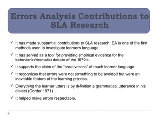 Error. analysis | PPT