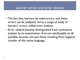 Error. analysis | PPT