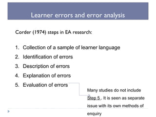 Error. analysis | PPT