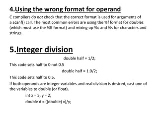 Error correction-and-type-of-error-in-c | PPTX