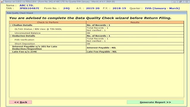 Simple Method for Error-Free Online TDS/TCS Filing with Gen TDS Software | PPT