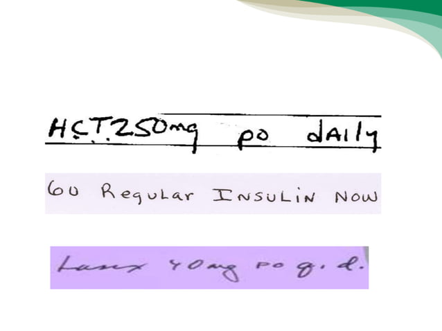 Error prone abbreviations, symbols, and dose designations | PPTX