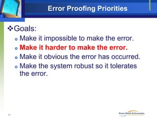 Error-Proofing in Office & Service Environments | PPT