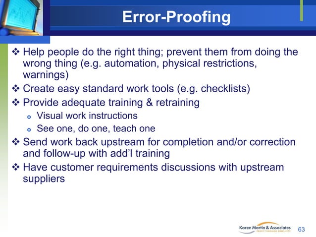 Error-Proofing in Office & Service Environments