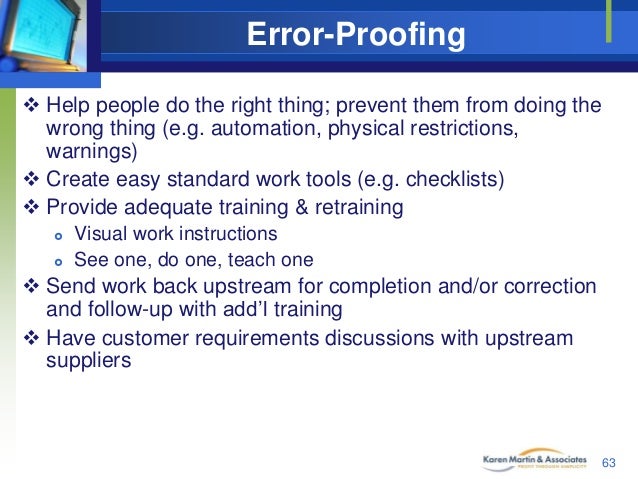 Error-Proofing in Office & Service Environments