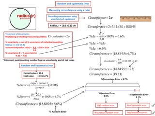 IB Chemistry on Uncertainty, Error Analysis, Random and Systematic ...