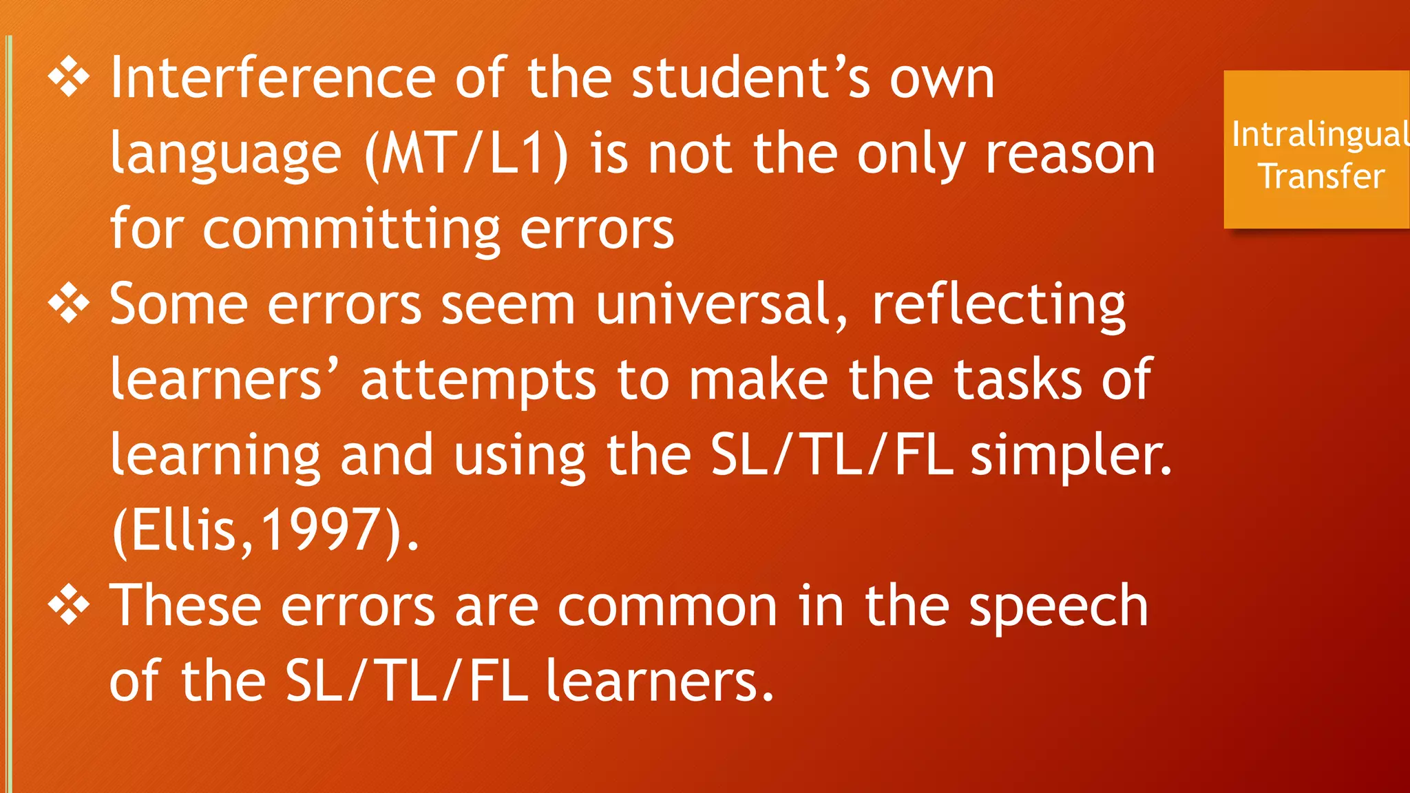 Error Analysis | PPTX