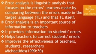 Error Analysis | PPTX