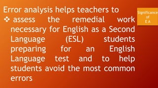 Error Analysis | PPTX