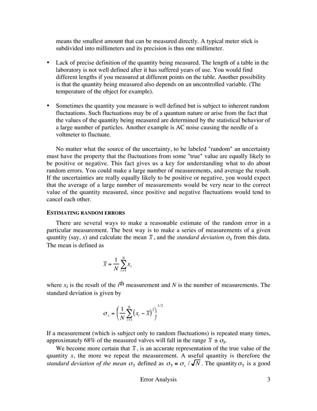 Error analysis | PDF