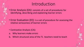 Error analysis | PPTX