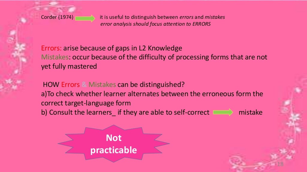 Error Analysis Error Analysis