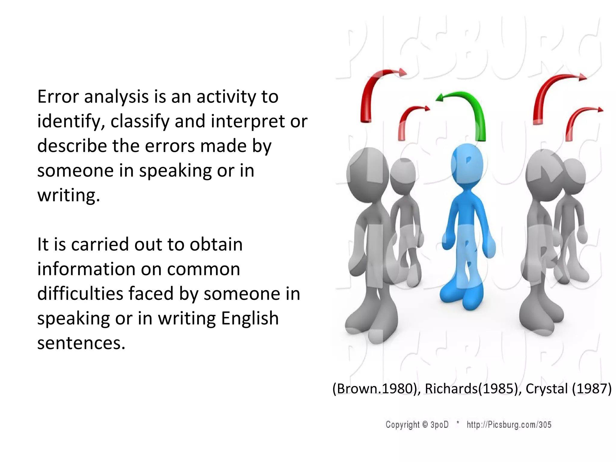 Error analysis | PPT | Education