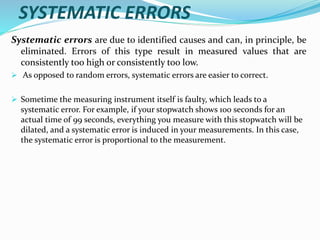 Physical measurement and error analysis | PPTX