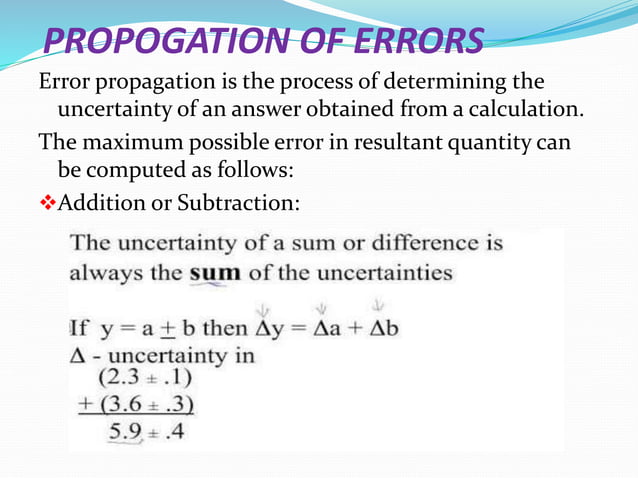 Physical measurement and error analysis | PPTX