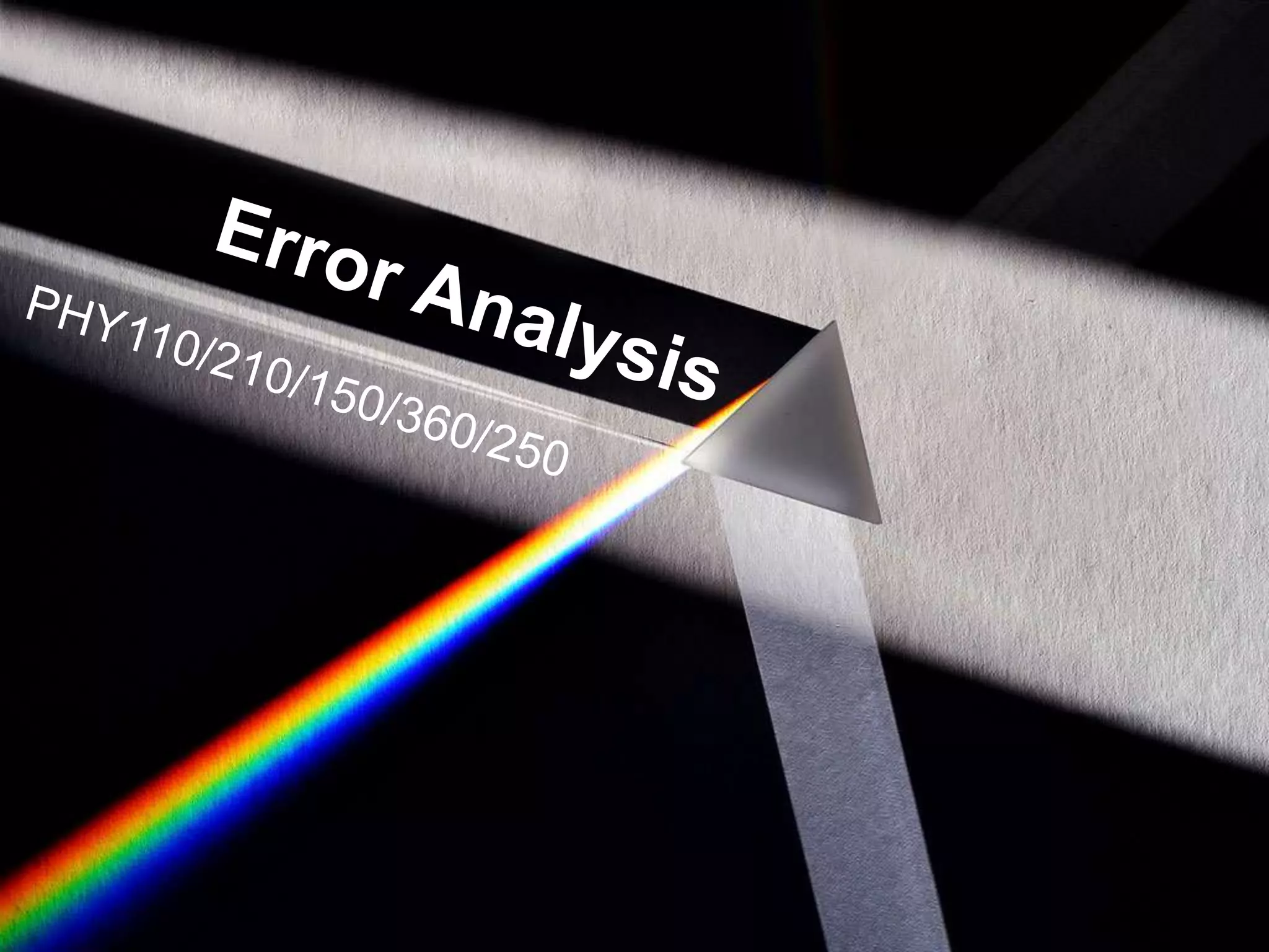 Error analysis | PPTX