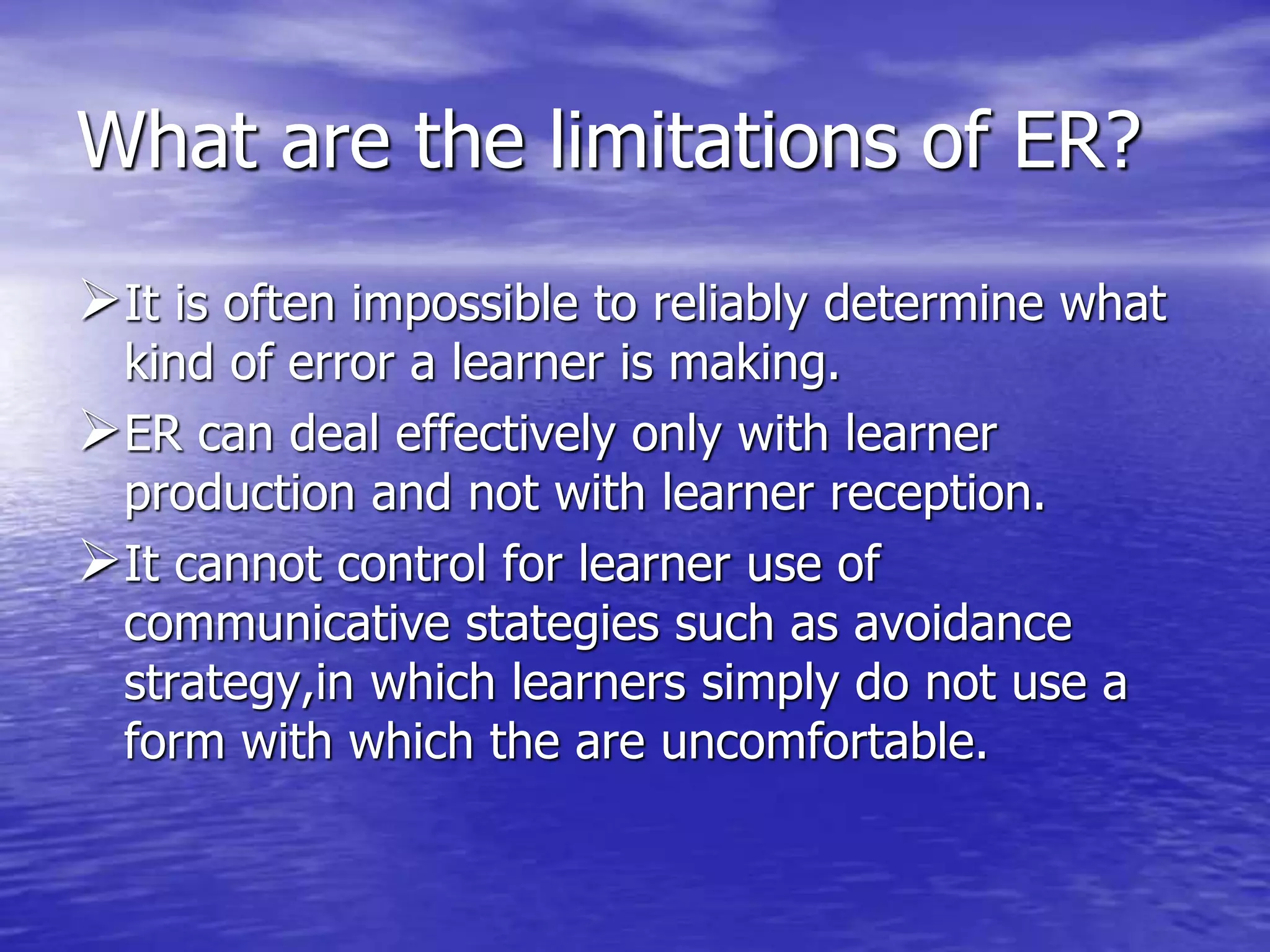 ERROR ANALYSIS.ppt | Education