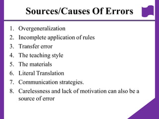 Error Analysis with Examples and Details | PPTX
