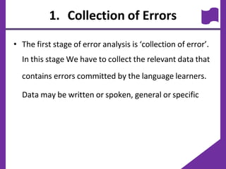 Error Analysis with Examples and Details | PPTX