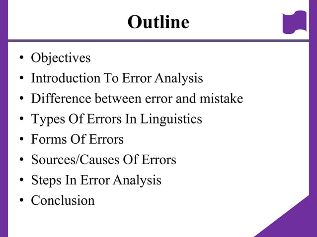 Error Analysis with Examples and Details | PPTX