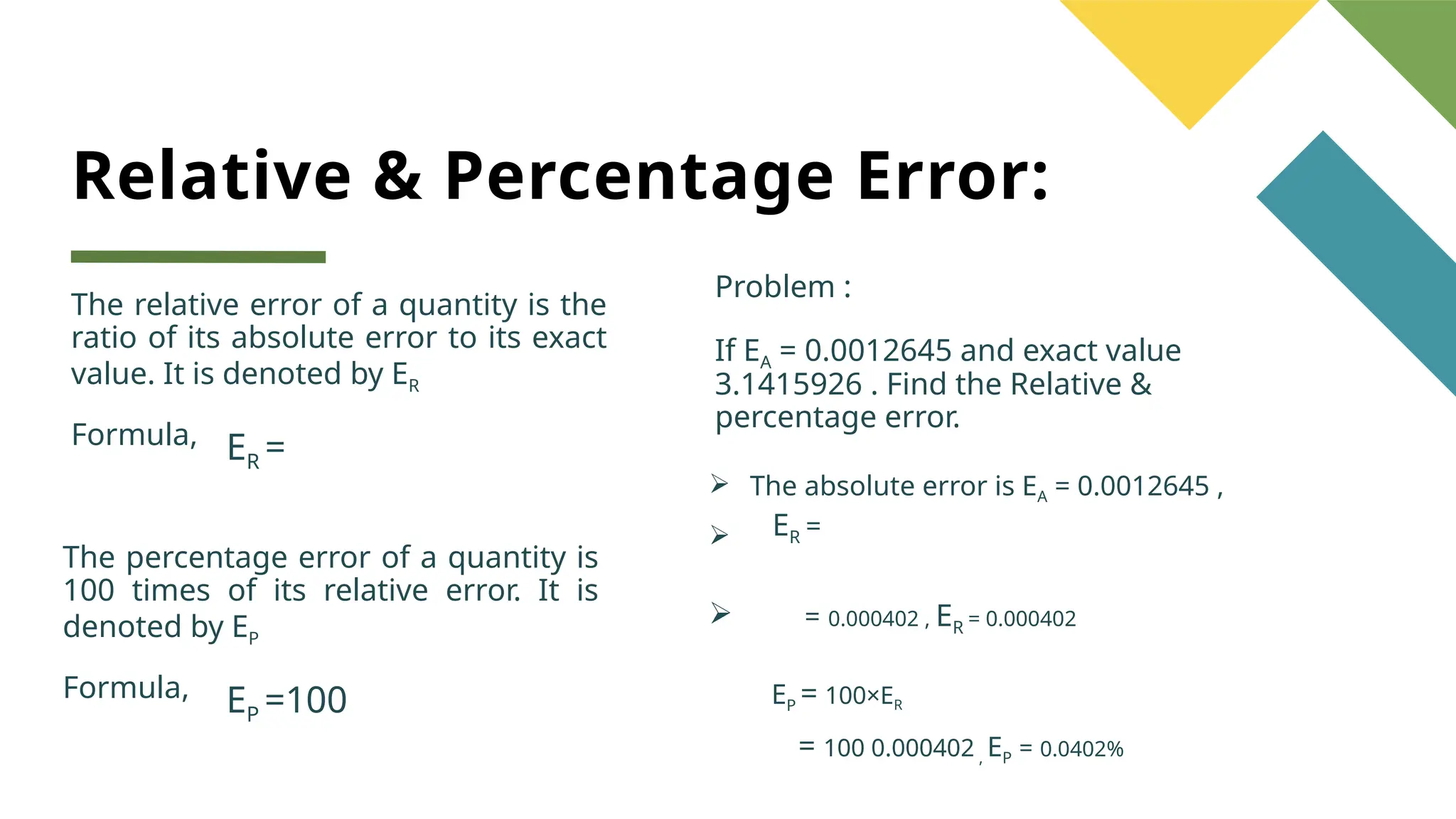 Numerical methods Error Analysis math.pptx Numerical methods Error Analysis math.pptx