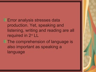 Error analysis | PPT | Education