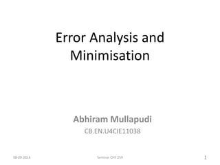 Error analysis | PPT