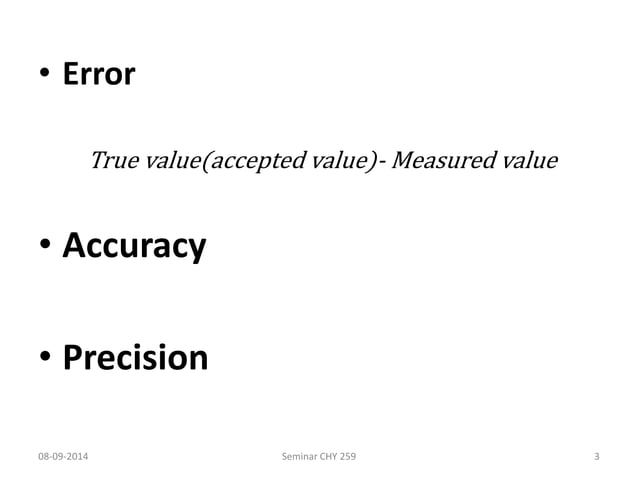 Error analysis | PPT