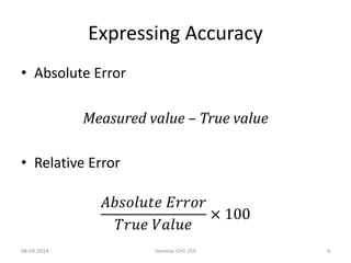 Error analysis | PPTX