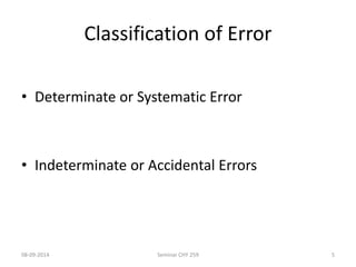 Error analysis | PPTX