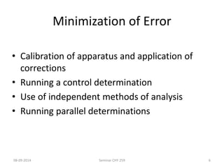 Error analysis | PPTX