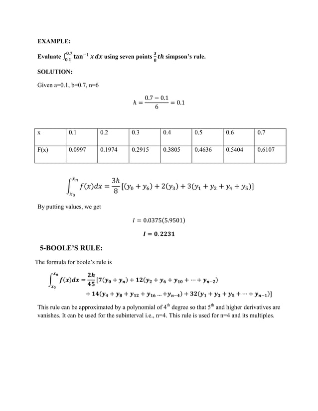 Error analysis in numerical integration | PDF | Physics | Science