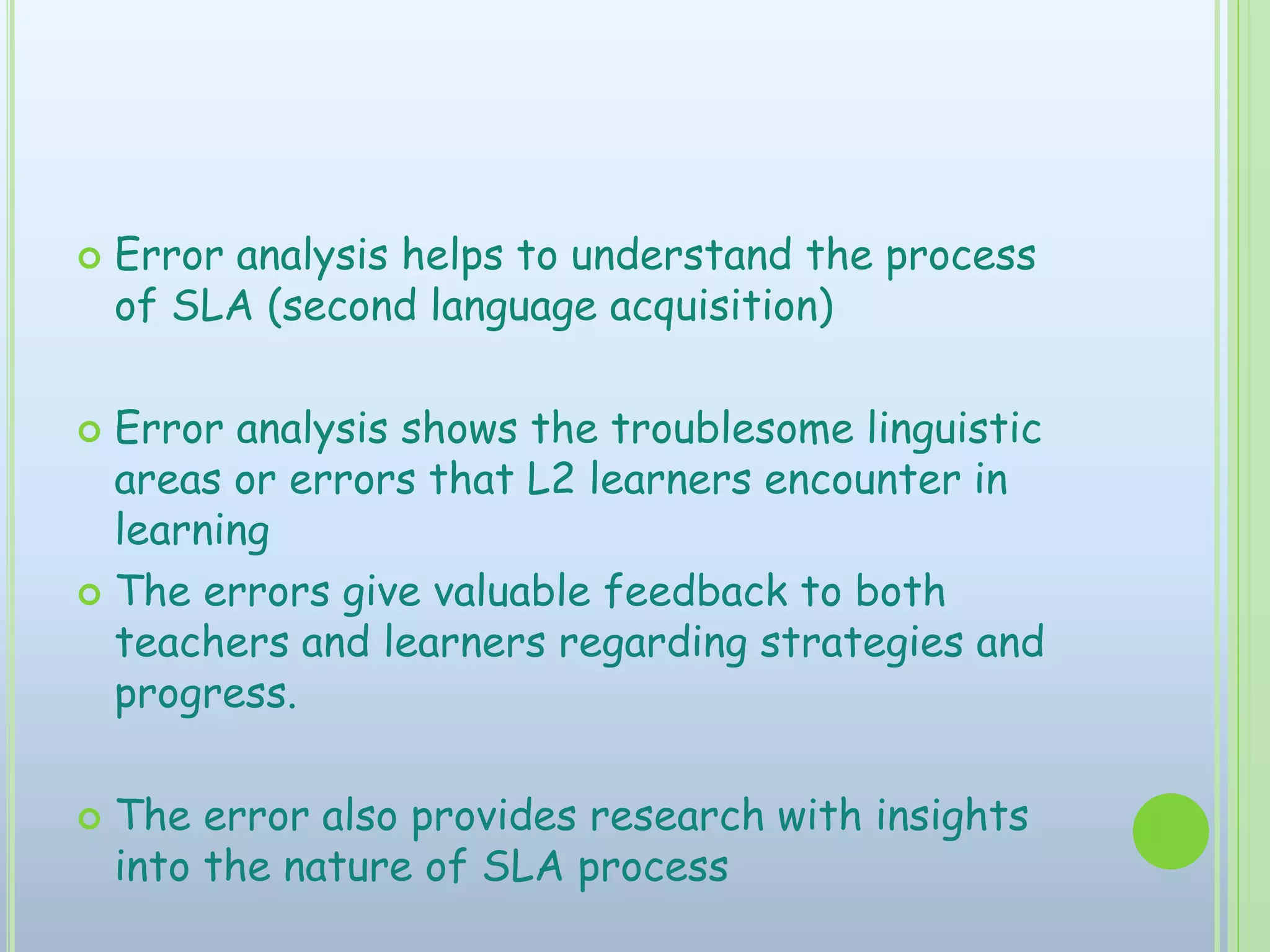 Error analysis lecture | PPTX