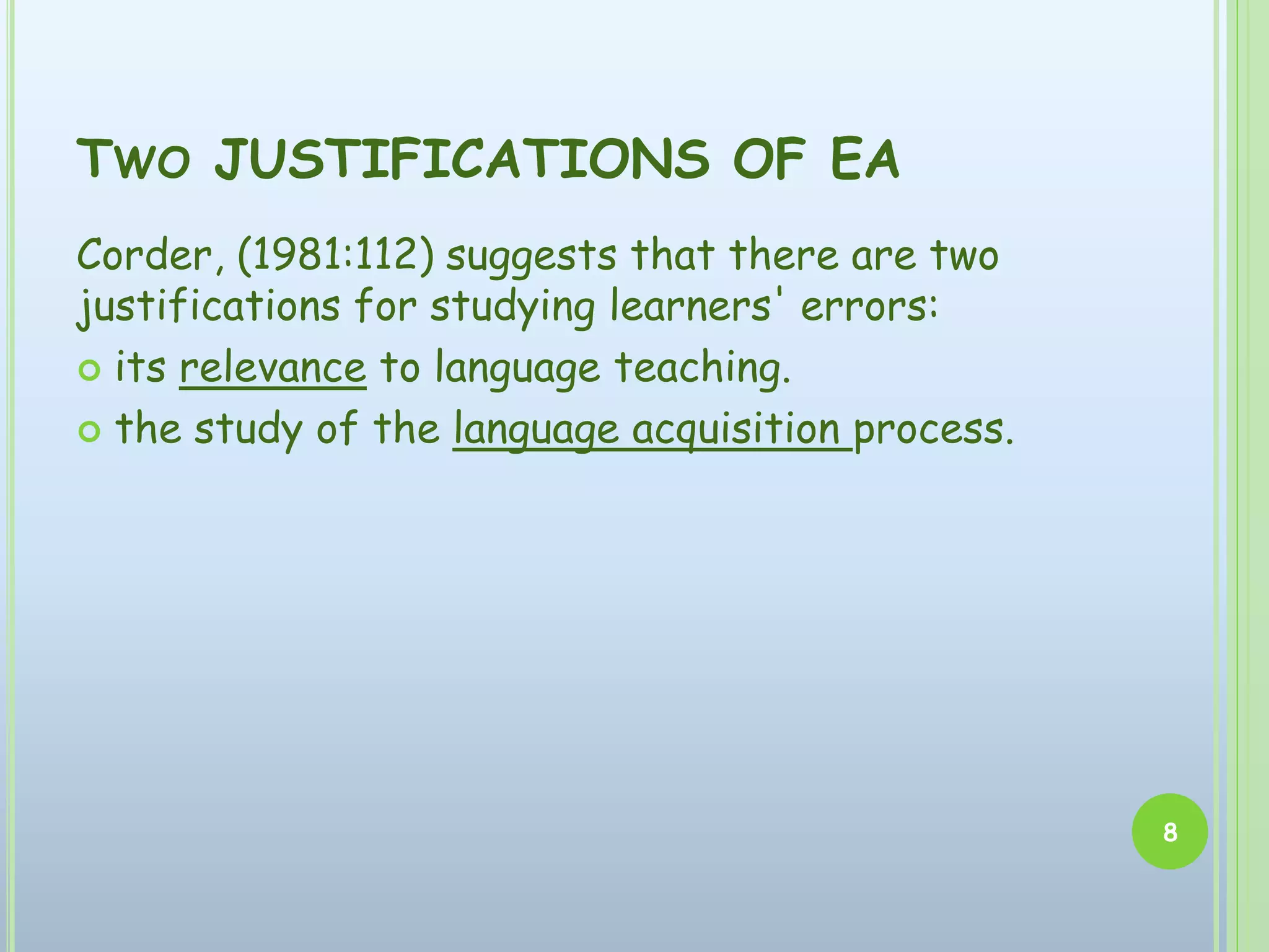 Error analysis lecture | PPTX