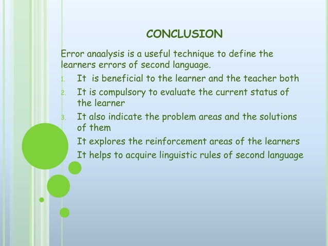 Error analysis lecture | PPTX | Educational Assessment | Education