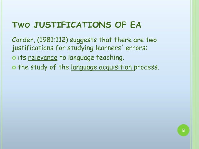 Error analysis lecture | PPTX | Educational Assessment | Education
