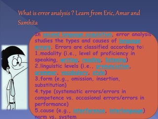 Error analysis & omission | PPTX