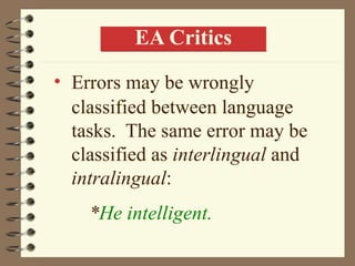 Erroranalysispresentation 120521215028-phpapp01 | PPT