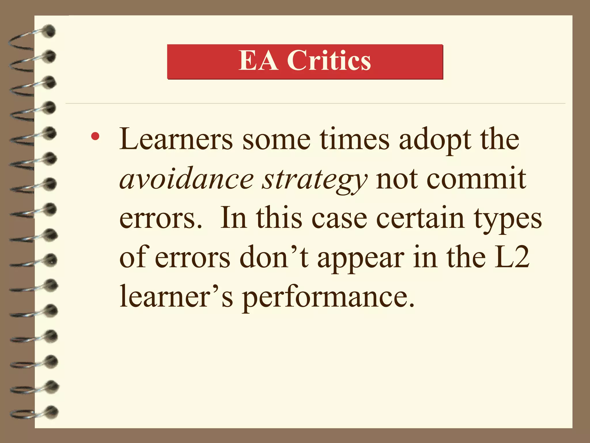 Error Analysis Presentation Ppt
