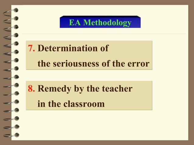 Error analysis presentation | PPT | Education