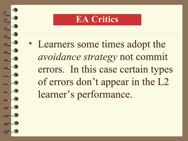 Error analysis presentation | PPT | Education