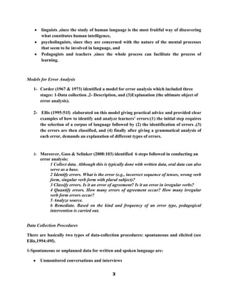 Error analysis revised | PDF