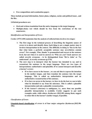 Error analysis revised | PDF