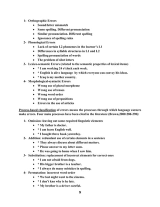 Error analysis revised | PDF