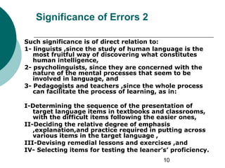 Error analysis revised | PPT