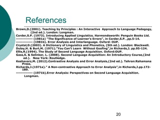 Error analysis revised | PPT